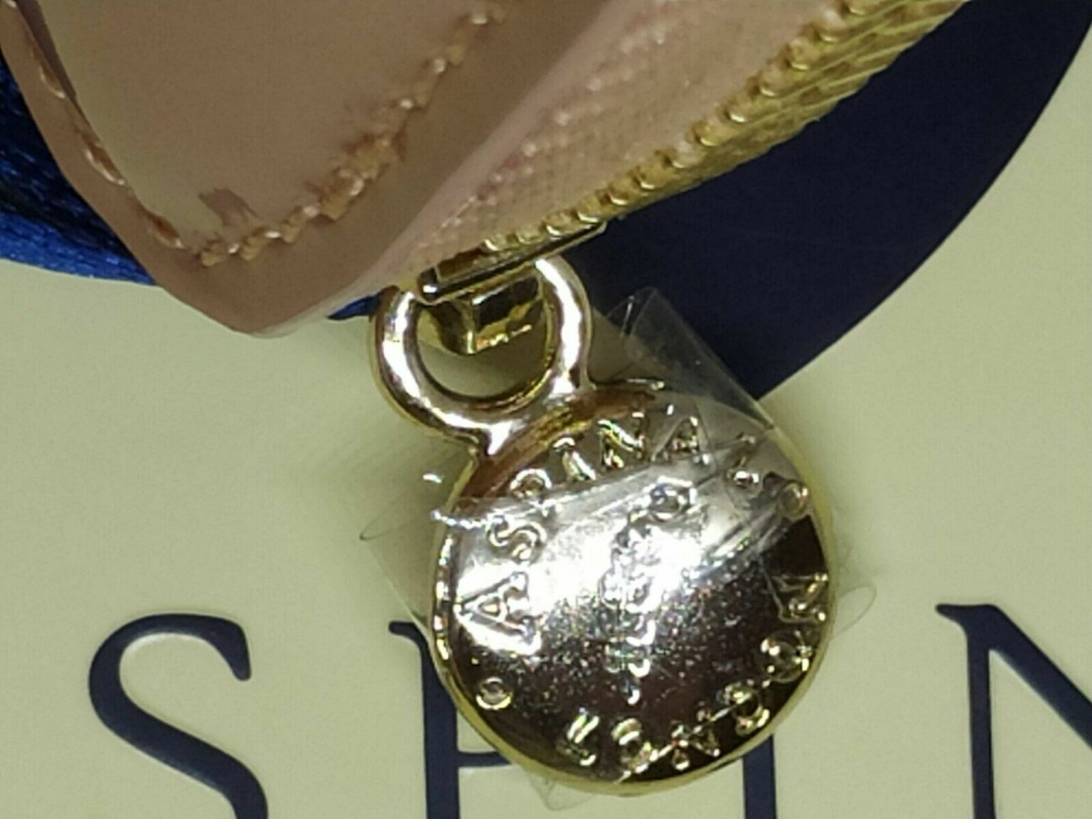 BNIB Aspinal of London Heart Coin Purse Rose Gold Patent - Earth Luxury